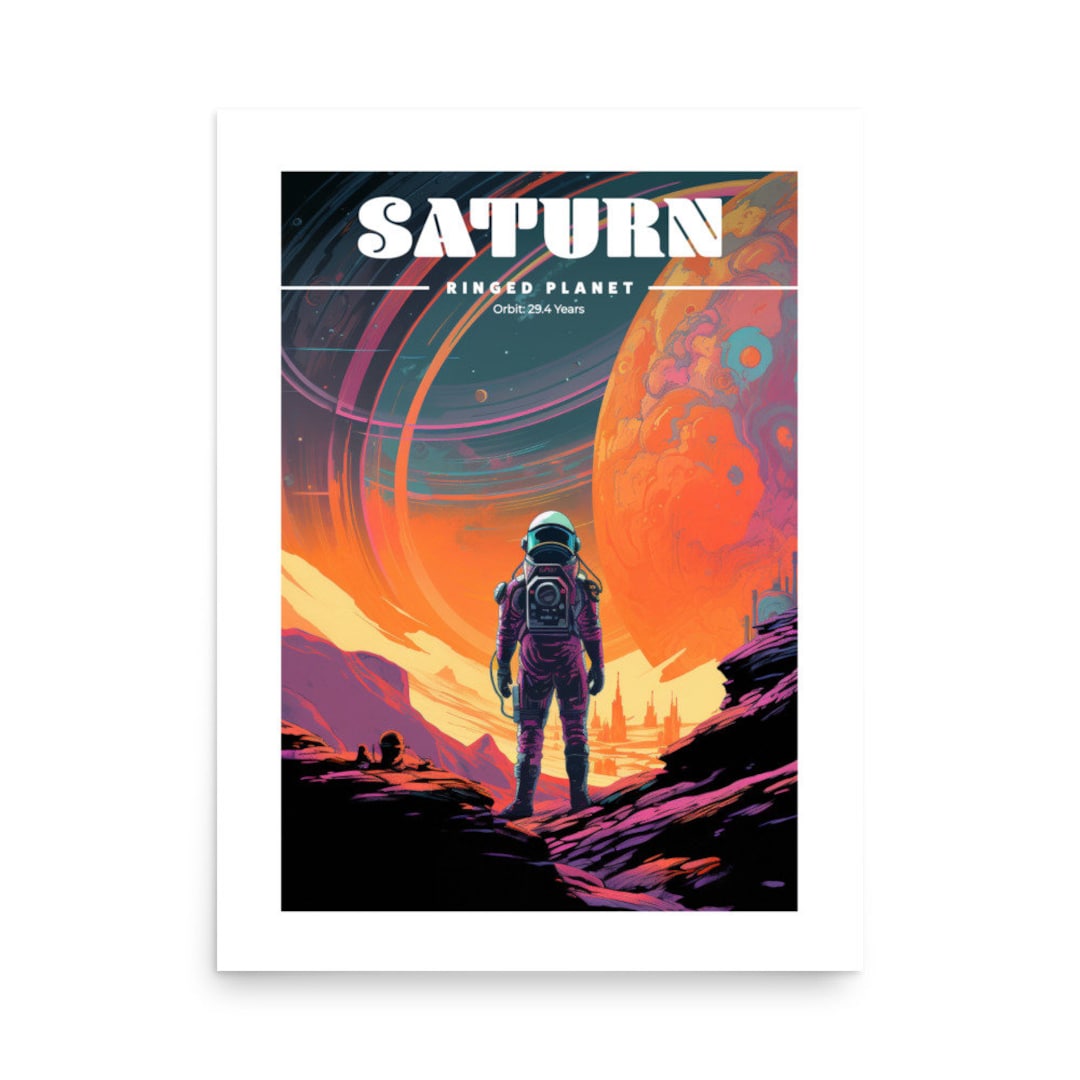 Saturn Poster - Etsy