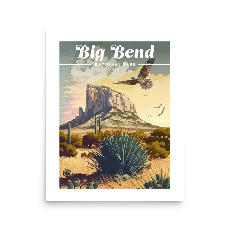 Big Bend National Park Poster - Etsy