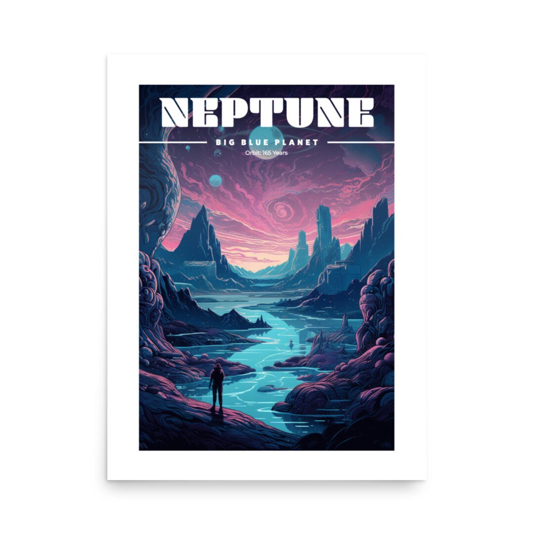 Neptune Poster - Etsy