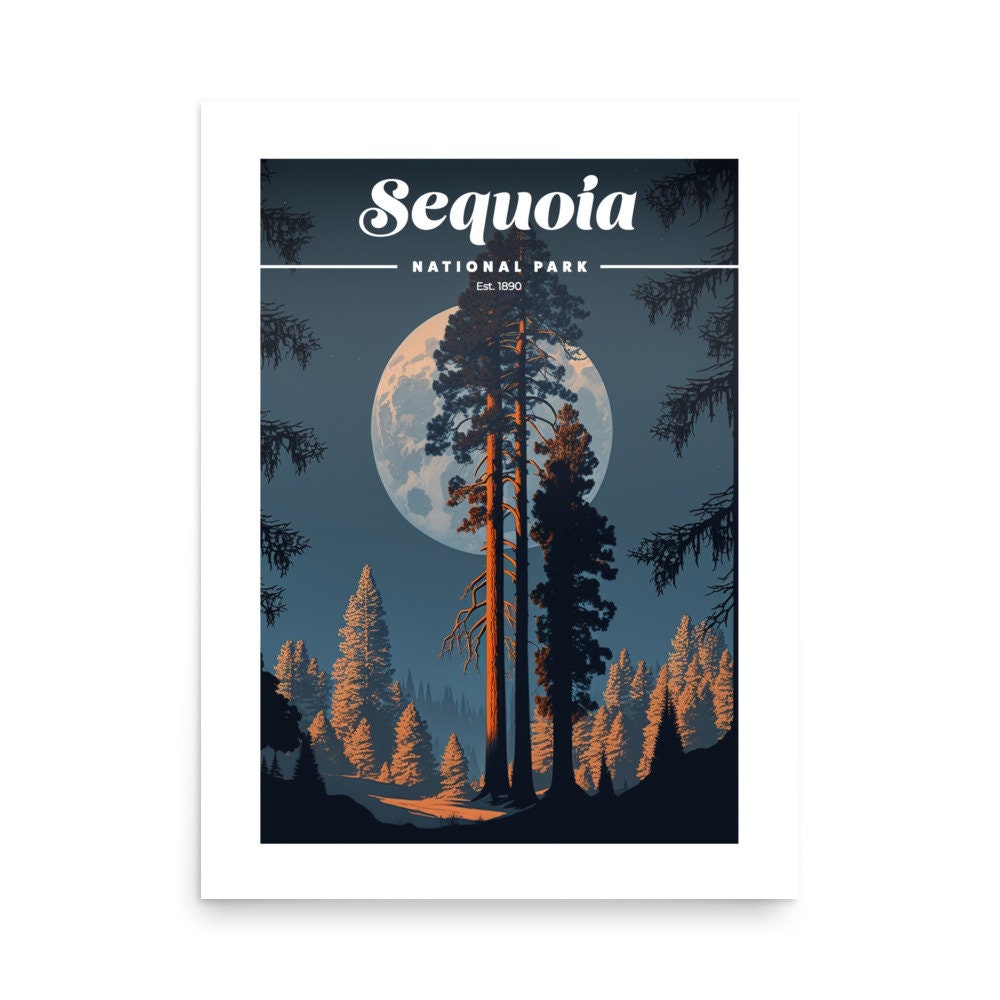 Sequoia National Park Poster - Etsy