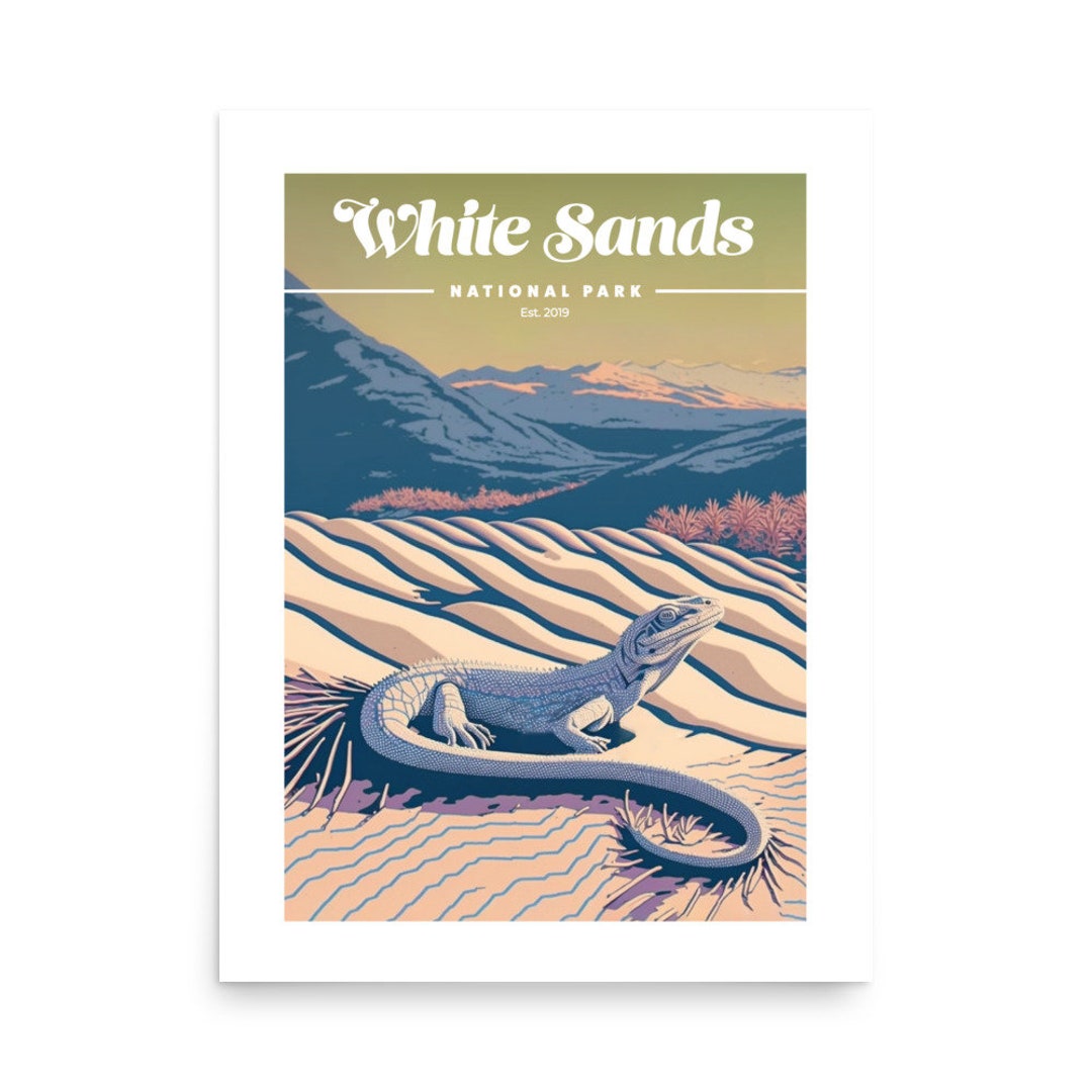 White Sands National Park Poster - Etsy