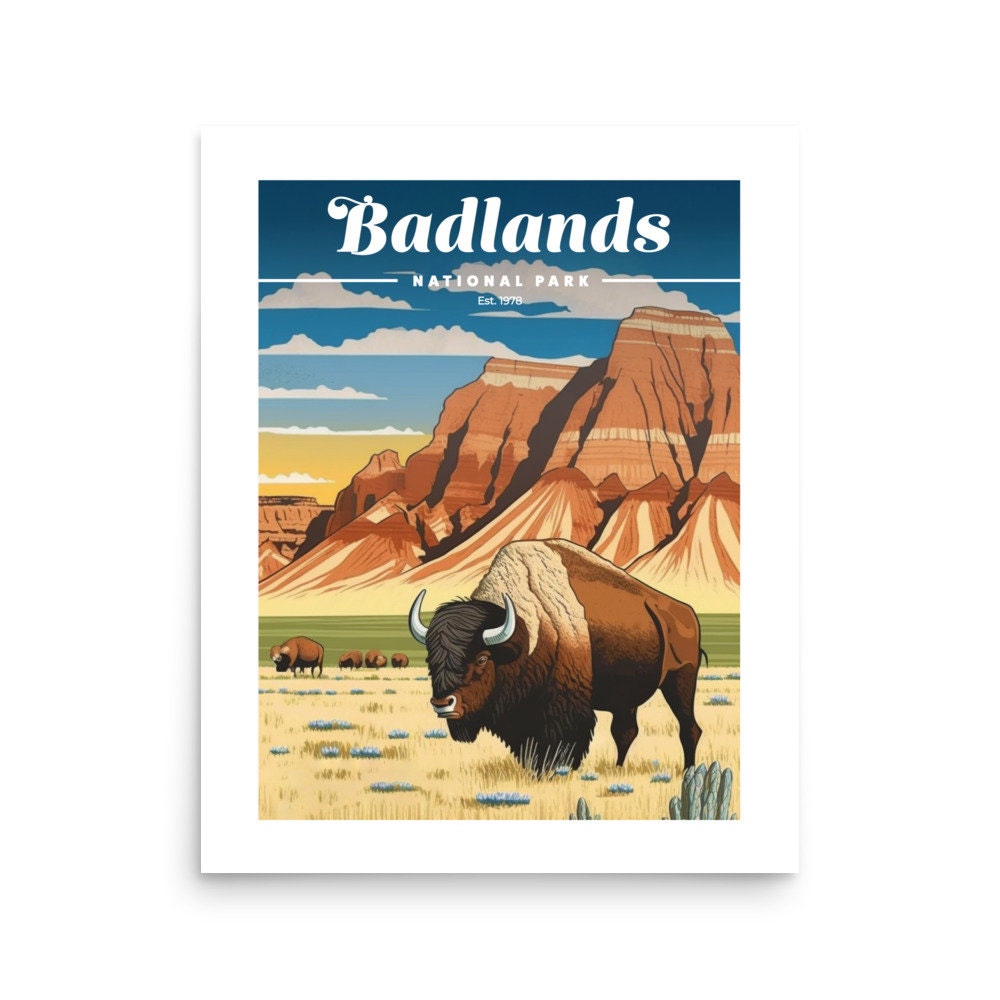 Badlands National Park Poster - Etsy
