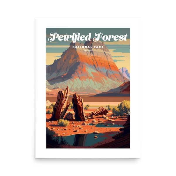 Petrified Forest National Park Poster - Etsy