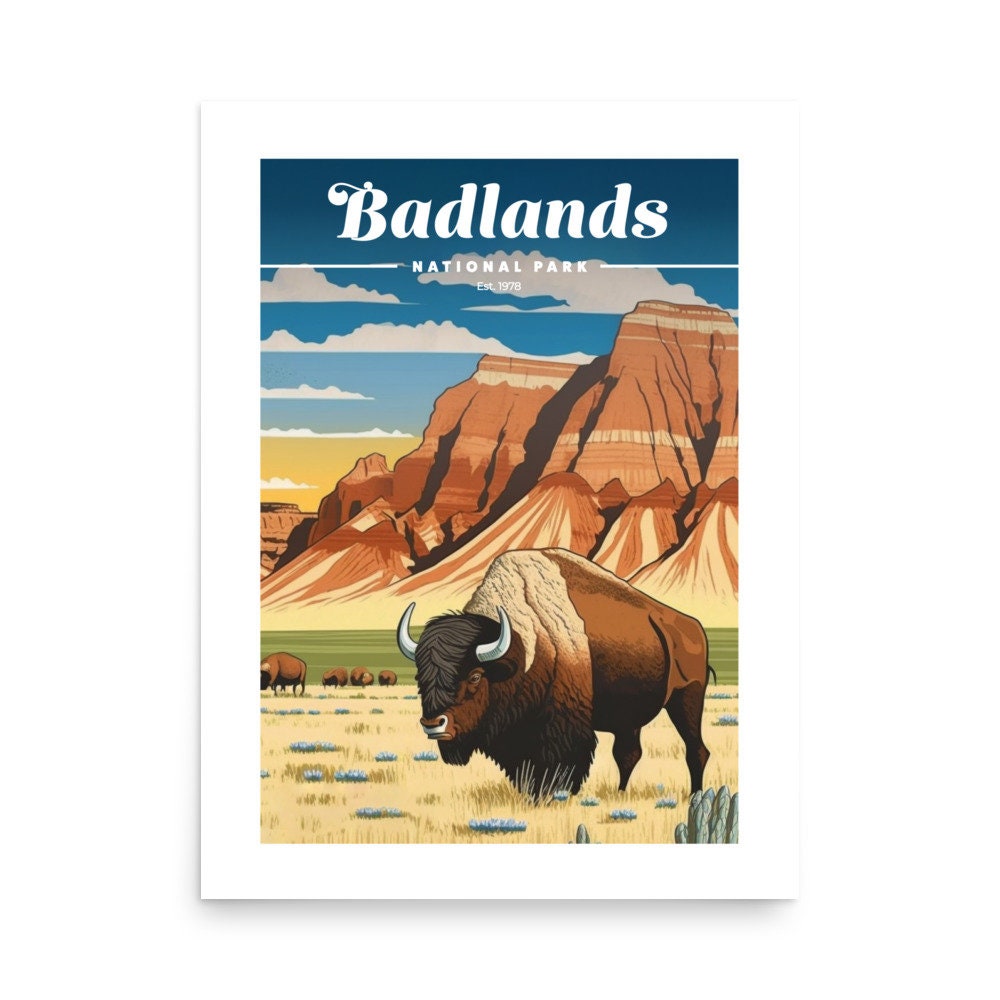 Badlands National Park Poster - Etsy