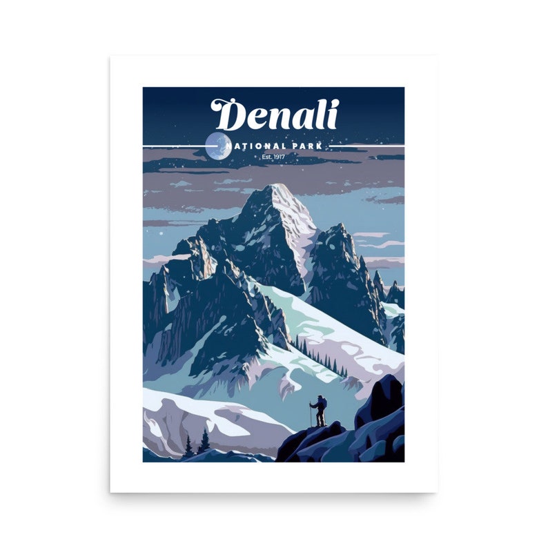 Denali National Park Poster - Etsy