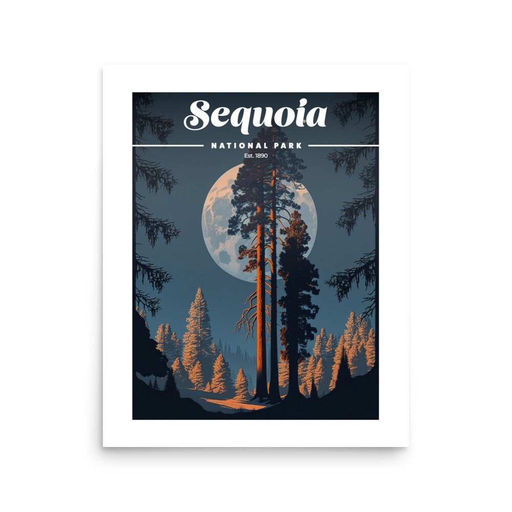 Sequoia National Park Poster - Etsy