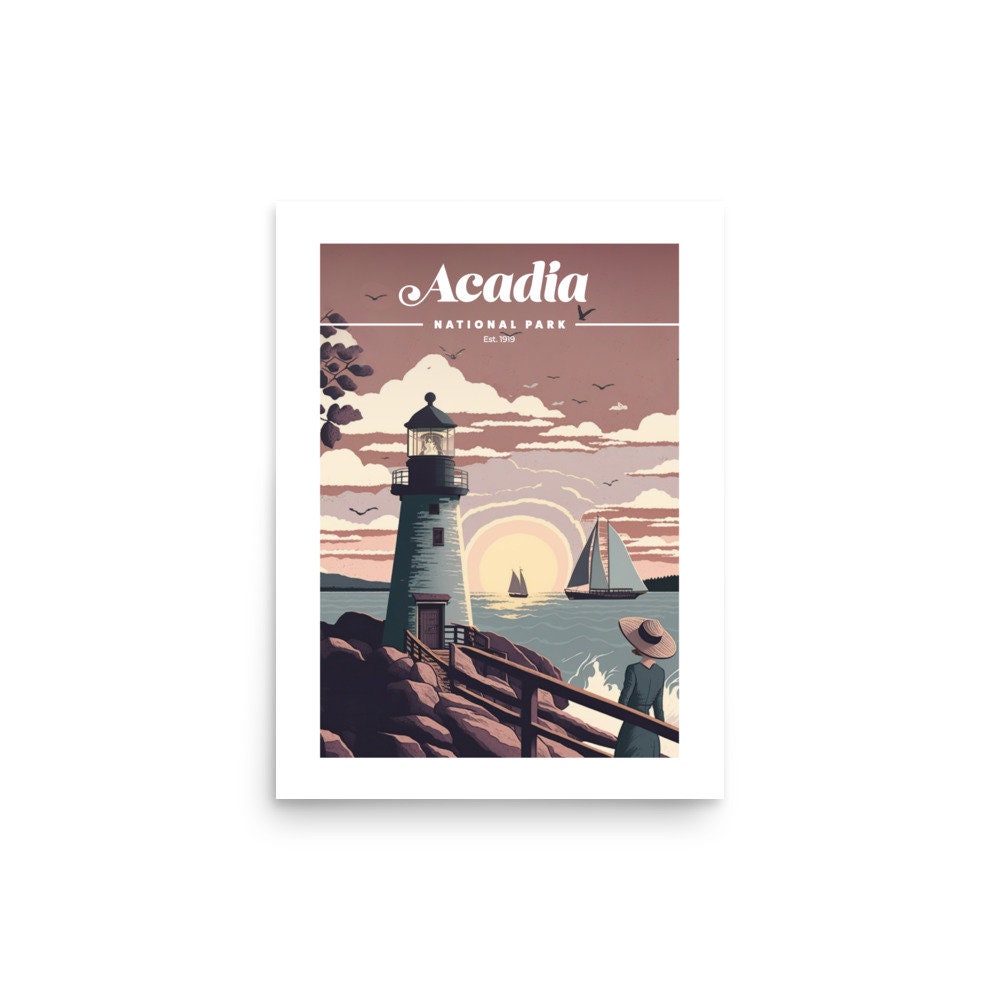Acadia National Park Poster - Etsy