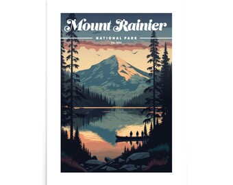 Mount Rainier National Park - Nature’s Iconic Beauty - Wall Art Print ...