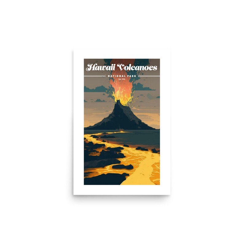 Hawaii Volcanoes National Park Poster - Etsy