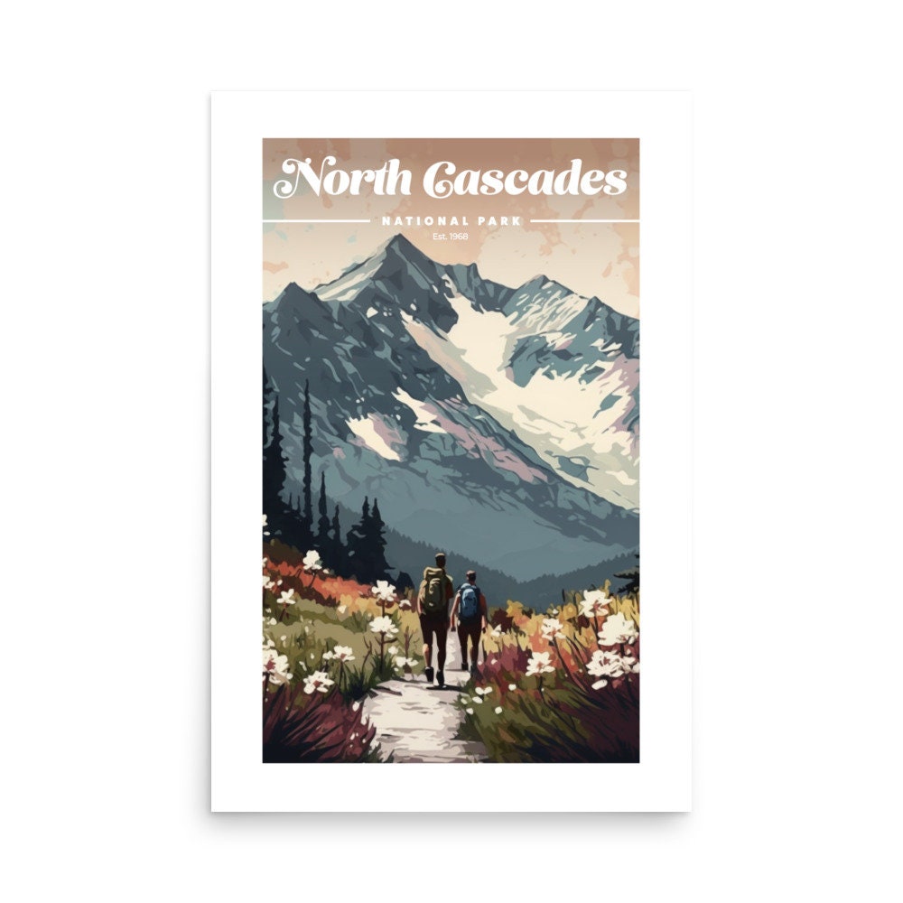 North Cascades National Park Poster - Etsy