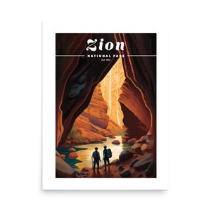 Zion National Park Poster - Etsy
