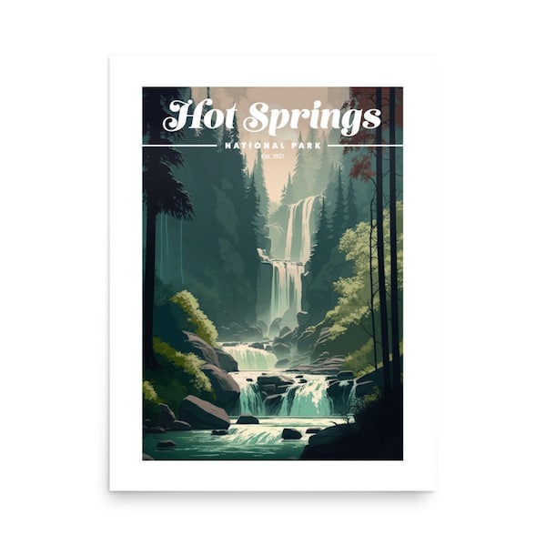 Hot Springs National Park Poster - Etsy