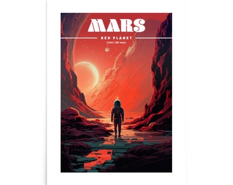 Mars True Color Print Poster - Etsy