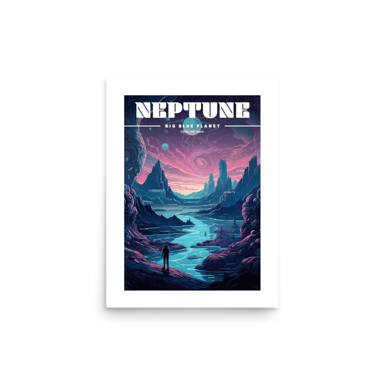 Neptune Poster - Etsy