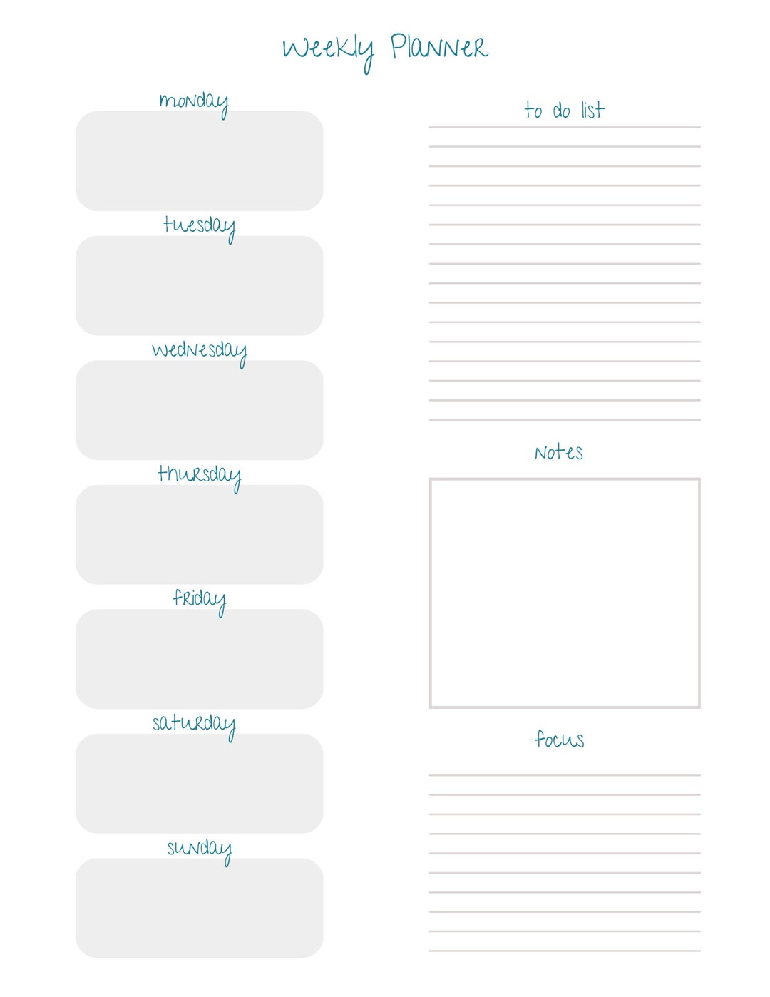 Busy Mama Weekly + Monthly Planning Bundle - Etsy