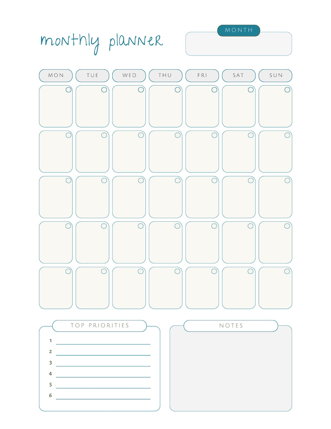 Busy Mama Weekly + Monthly Planning Bundle - Etsy