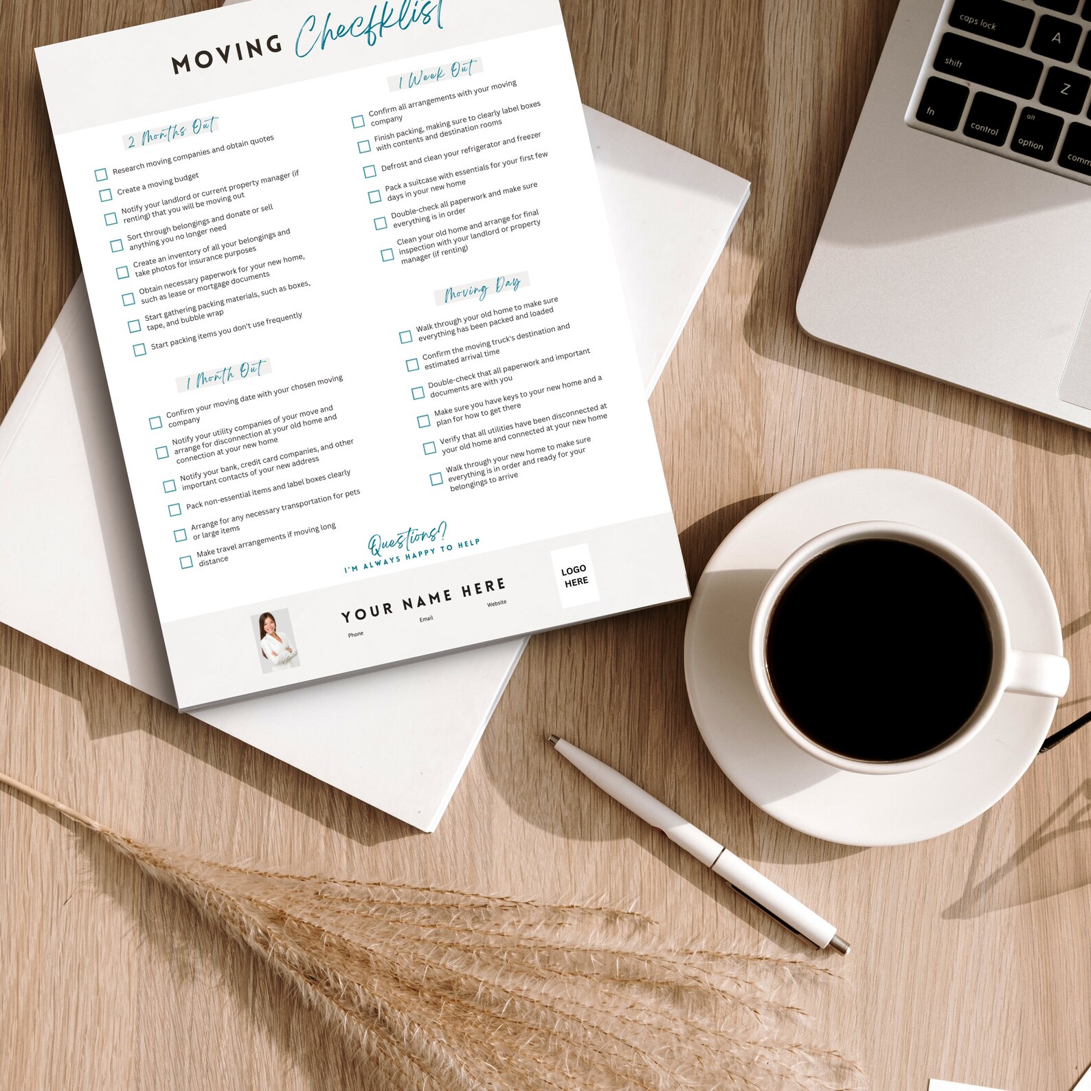 Modern Realtor Checklist Forms Bundle, Canva Templates, Realtor Guide ...