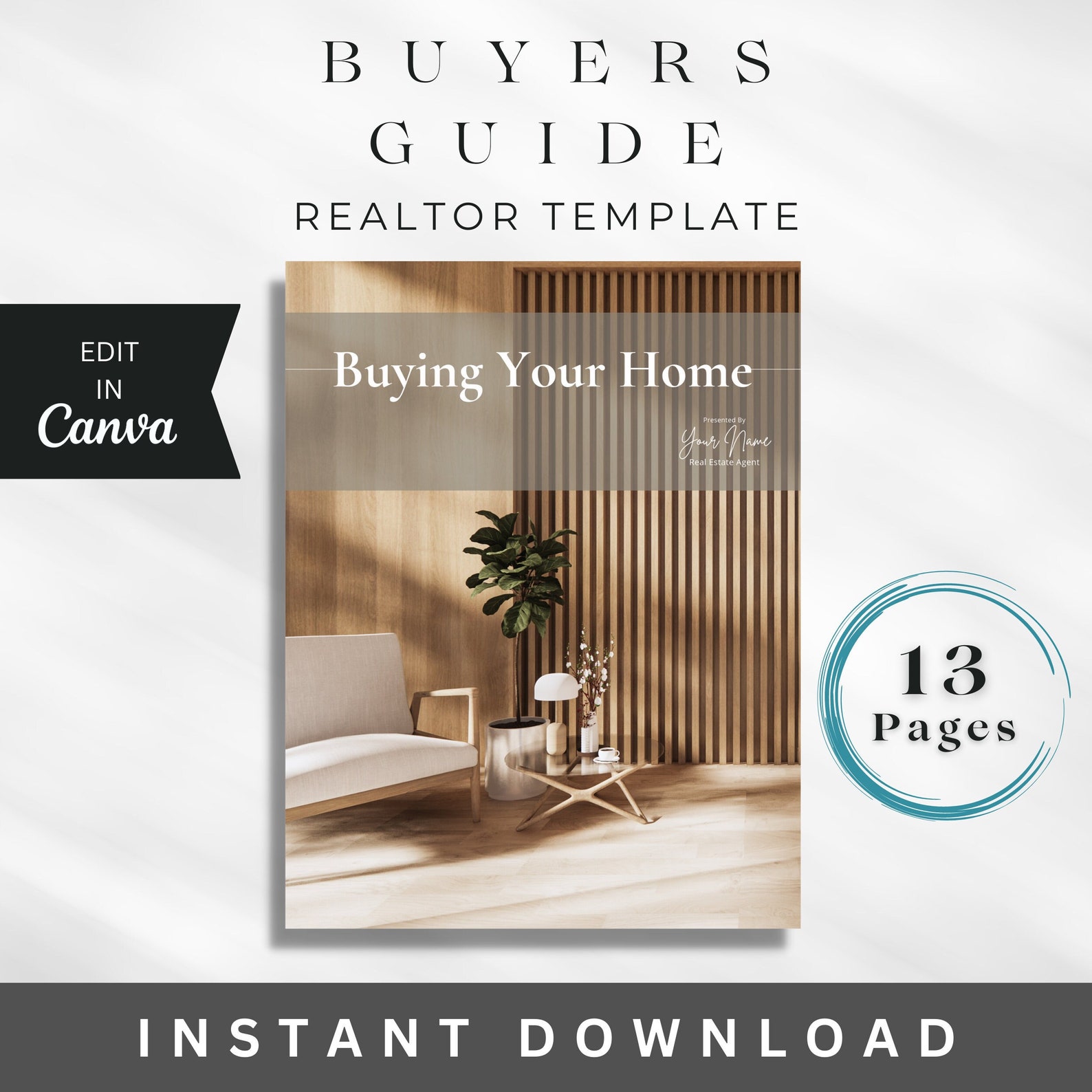 Home Buyer Guide, Realtor Presentation, Realtor Editable Canva Template ...