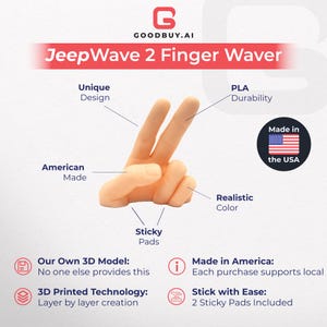 Waving Hand 3d Printer 2-Finger Waving Hand Dashboard Mount - 3D ...