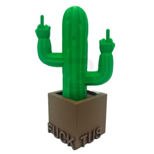 Fucktus the 3D Printed Middle Finger Cactus Figurine - Etsy
