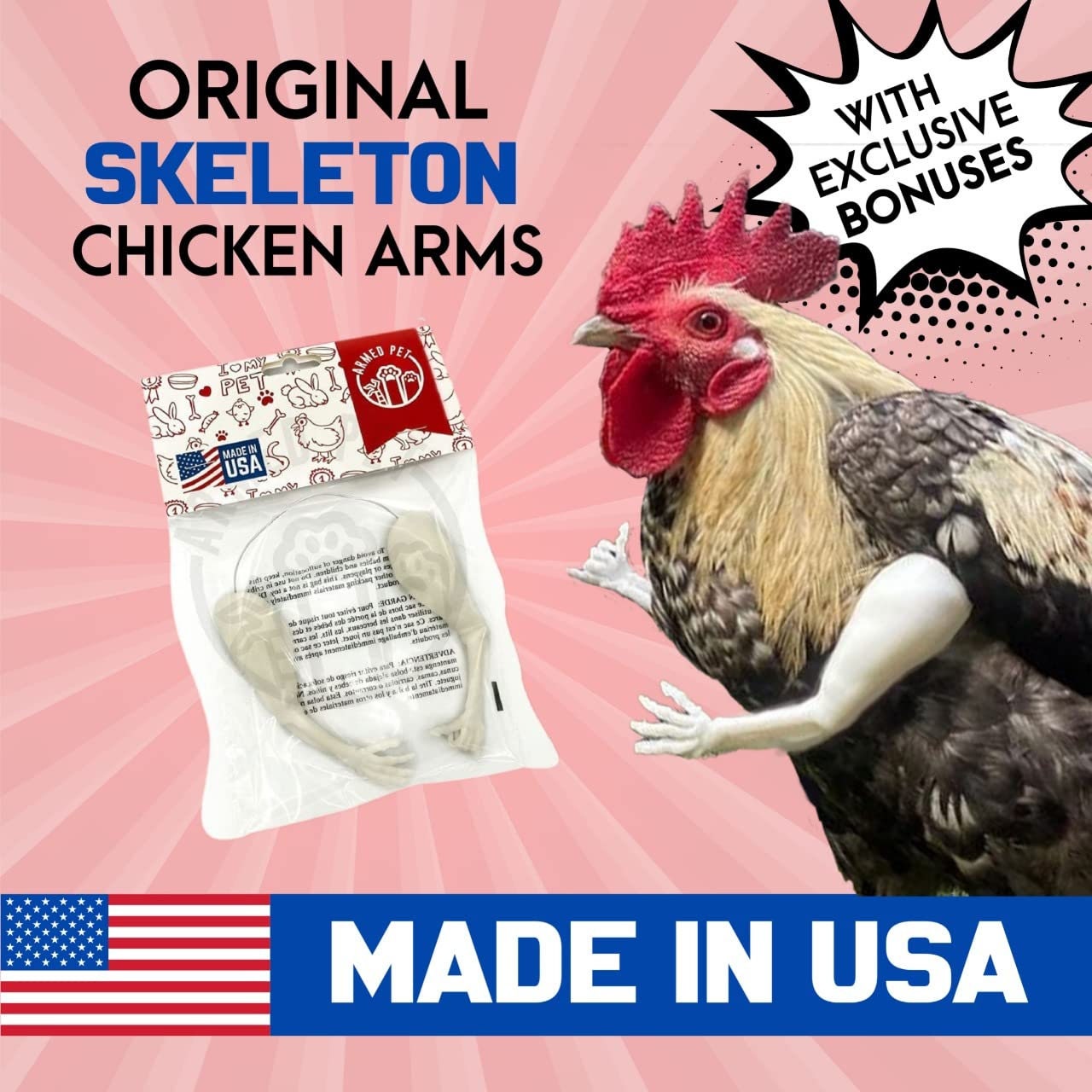 Armedpet Skeleton Chicken Arms Photo Props Halloween Prank - Etsy