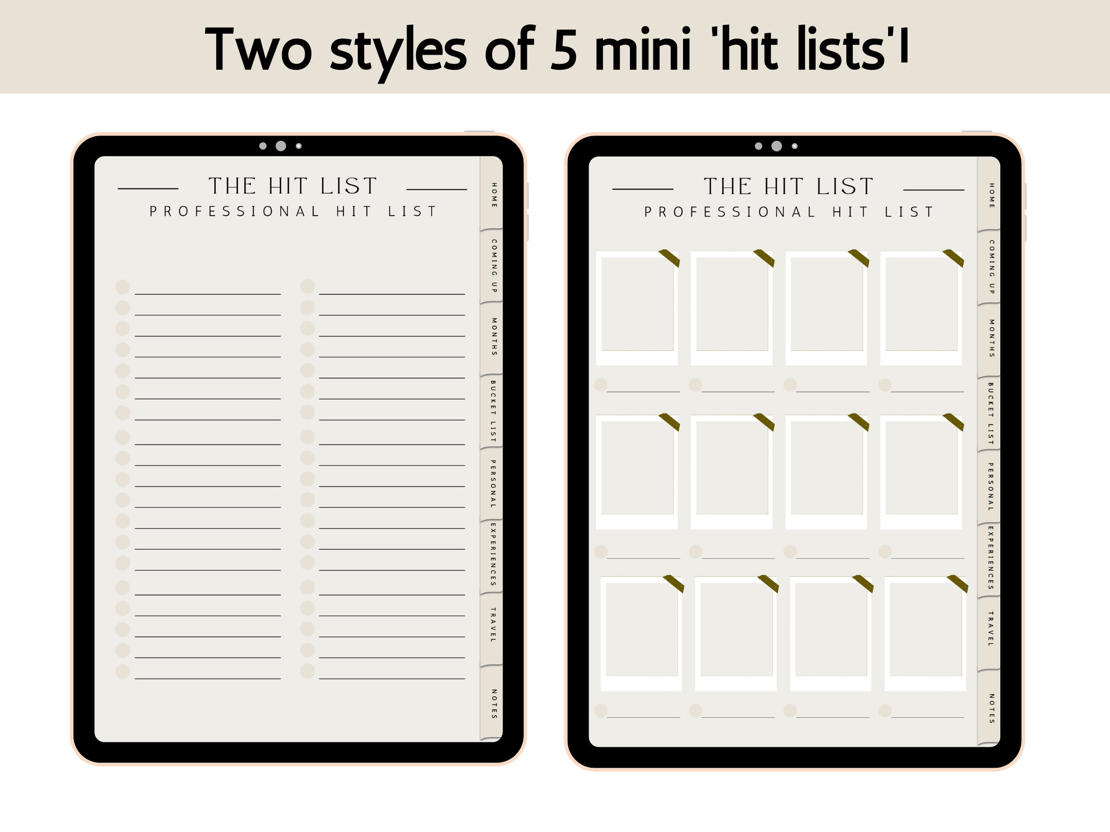 Digital Bucket List | Bucket List | Digital Journal | Goodnotes ...