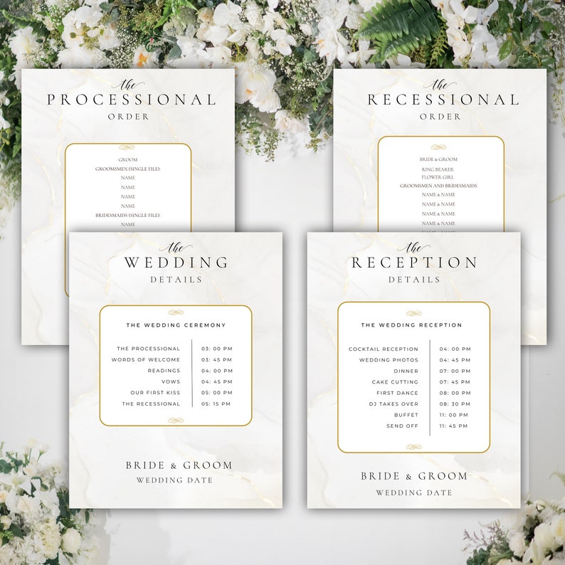 Wedding Day Binder Template, Wedding Day Information, Wedding ...