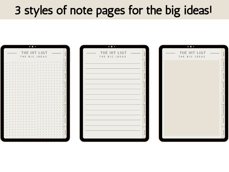 Digital Bucket List | Bucket List | Digital Journal | Goodnotes ...