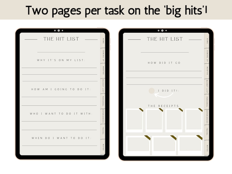 Digital Bucket List | Bucket List | Digital Journal | Goodnotes ...