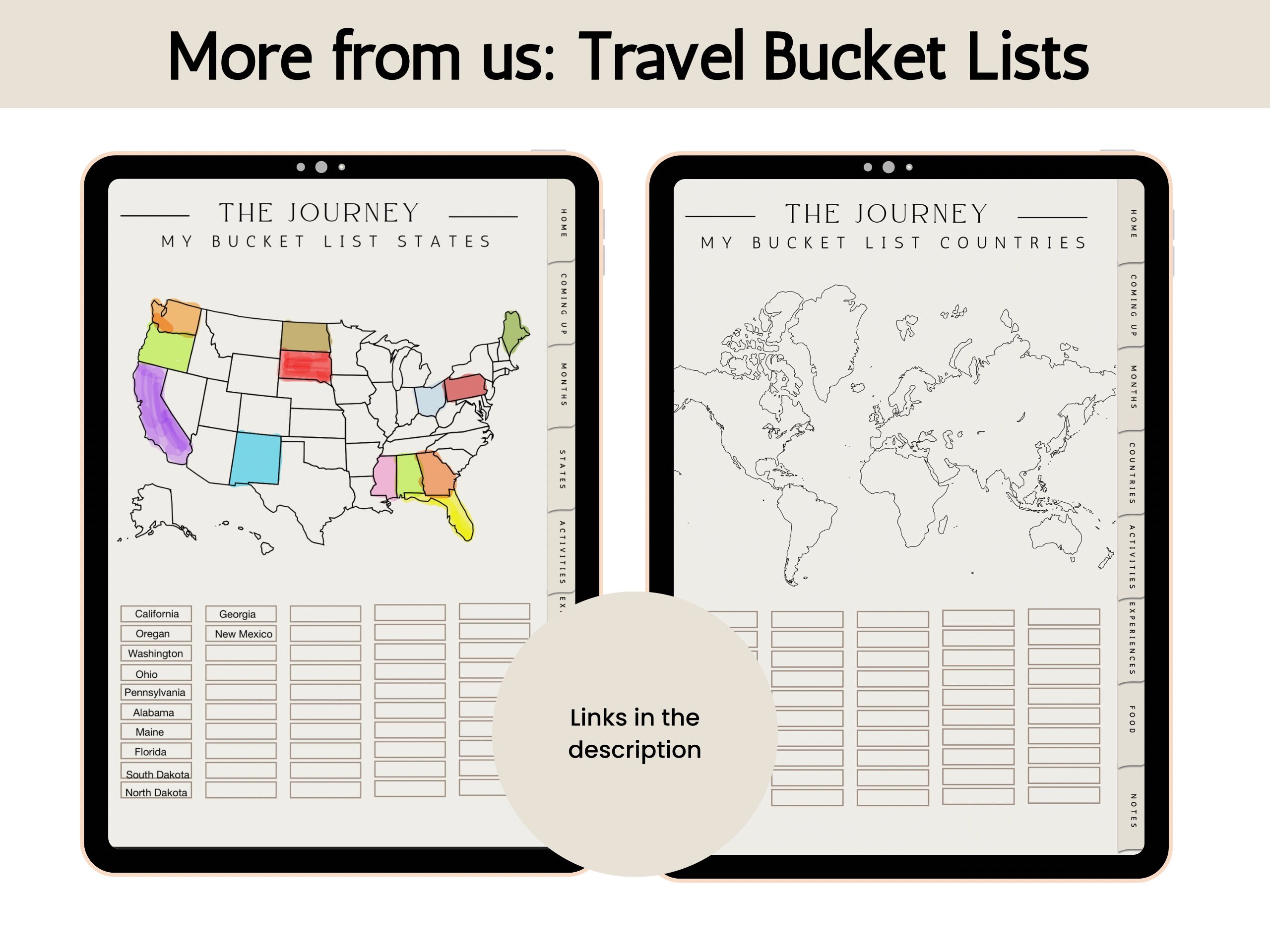 Digital Bucket List Bucket List Digital Journal Goodnotes Notability ...