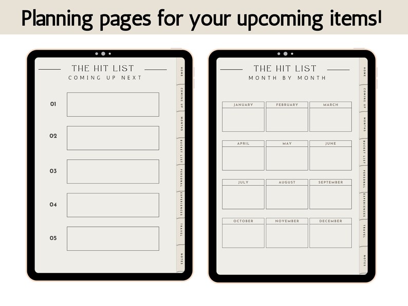 Digital Bucket List | Bucket List | Digital Journal | Goodnotes ...
