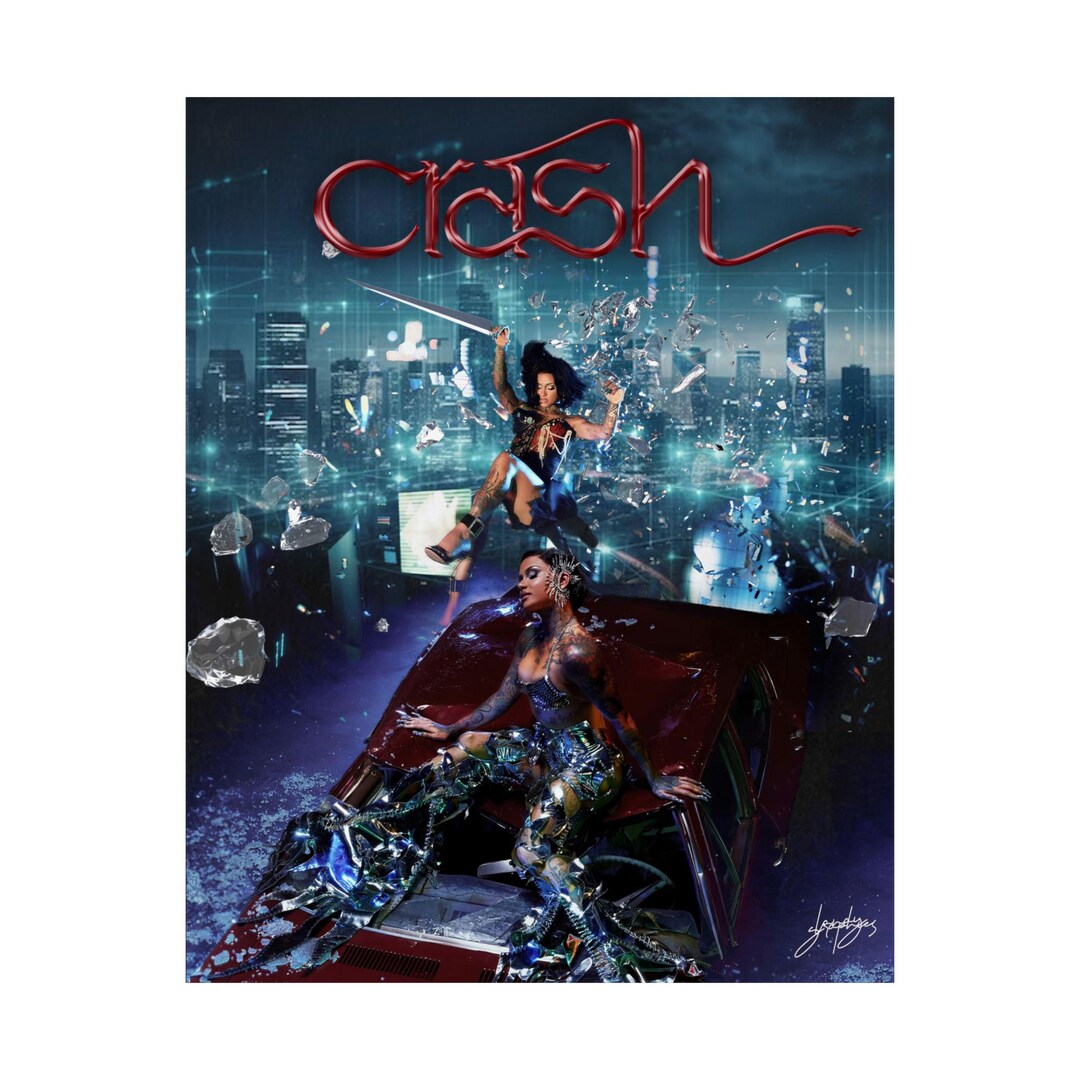 Kehlani "crash" Album Poster | Custom Art Print | Music Lover's Wall ...