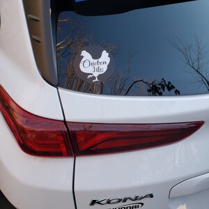 Chicken Life Vinyl Sticker/ Car Window Sticker/decal - Etsy