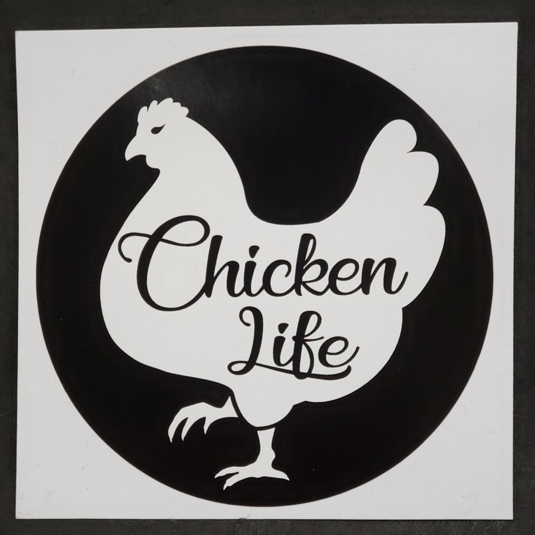 Chicken Life Vinyl Sticker/ Car Window Sticker/decal - Etsy