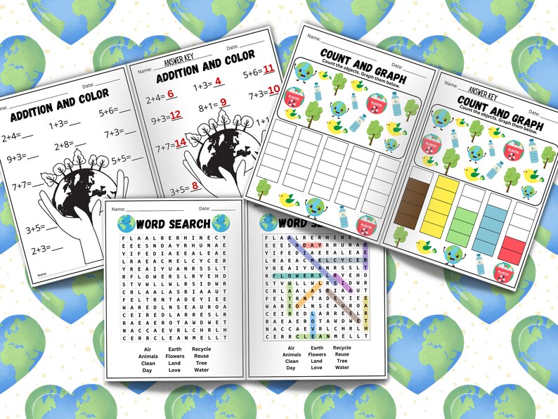 Earth Day Earth Day Activity Book Earth Day Activities for Kids Earth ...