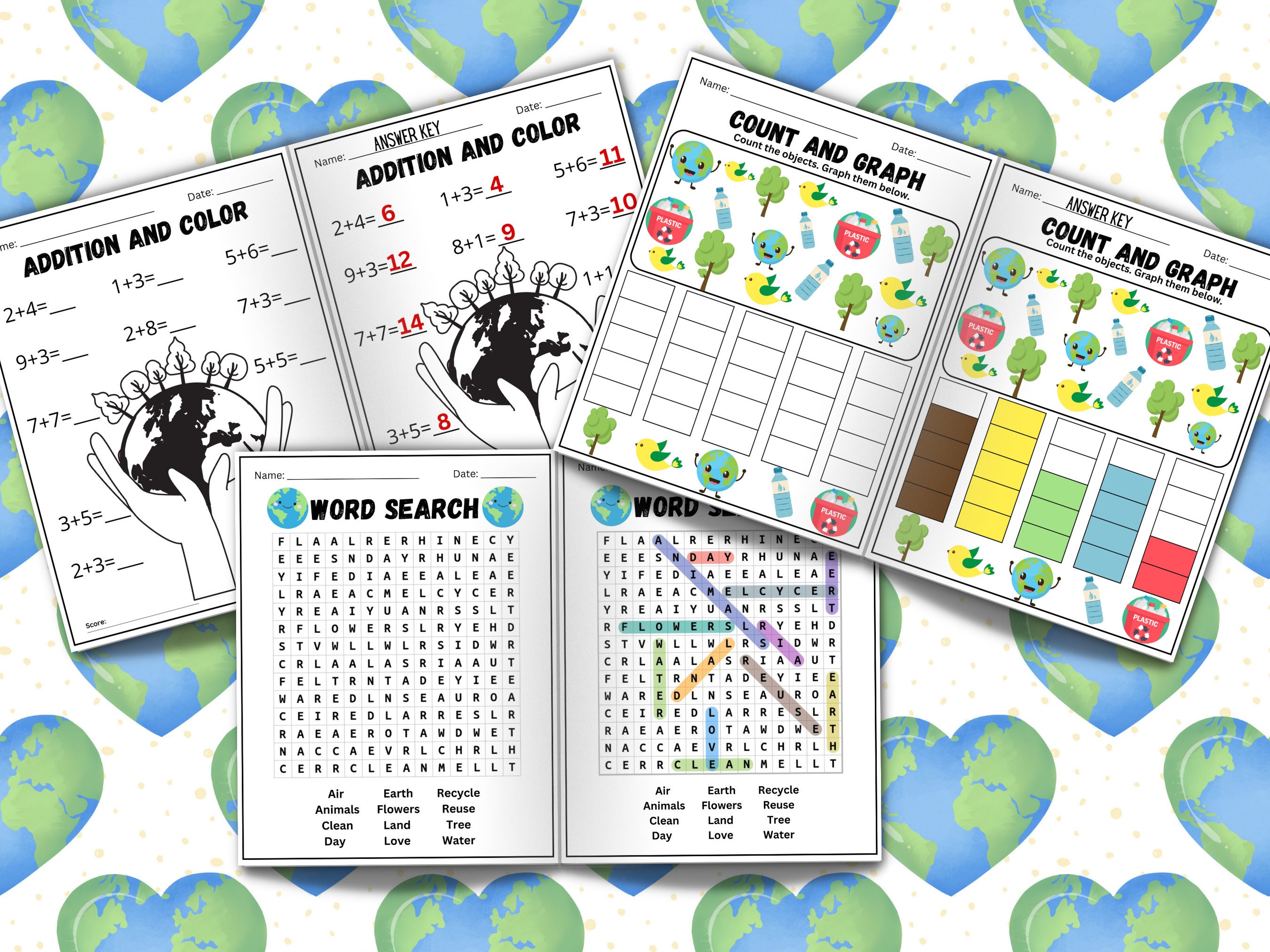 Earth Day Earth Day Activity Book Earth Day Activities for Kids Earth ...