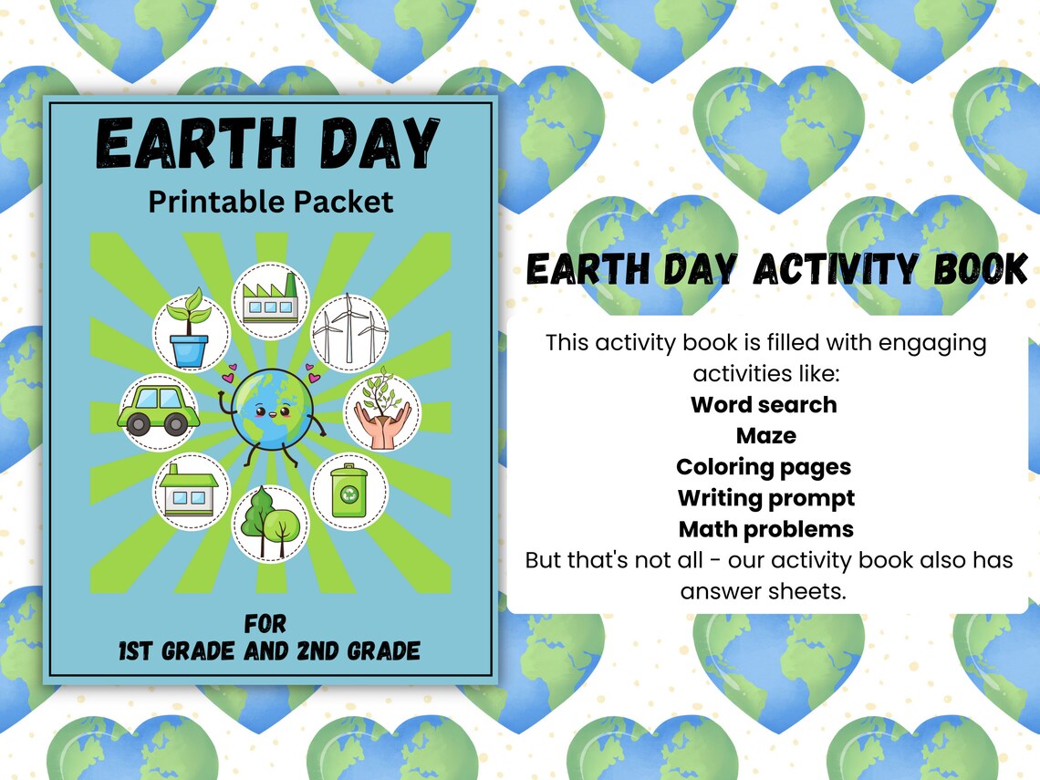 Earth Day Earth Day Activity Book Earth Day Activities for Kids Earth ...