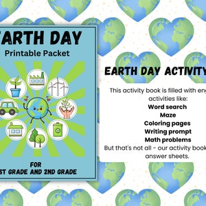 Earth Day Earth Day Activity Book Earth Day Activities for Kids Earth ...