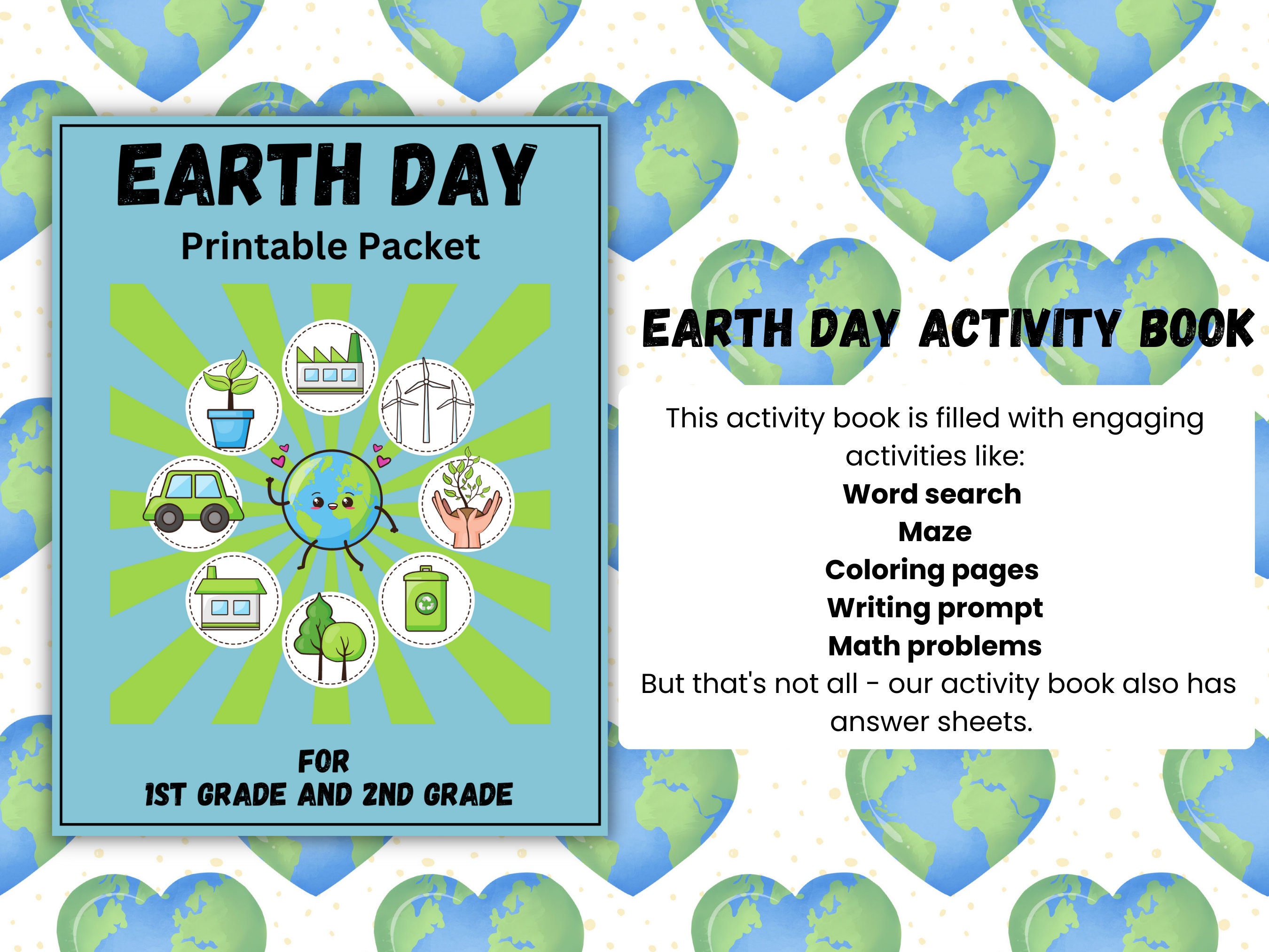 Earth Day Earth Day Activity Book Earth Day Activities for Kids Earth ...