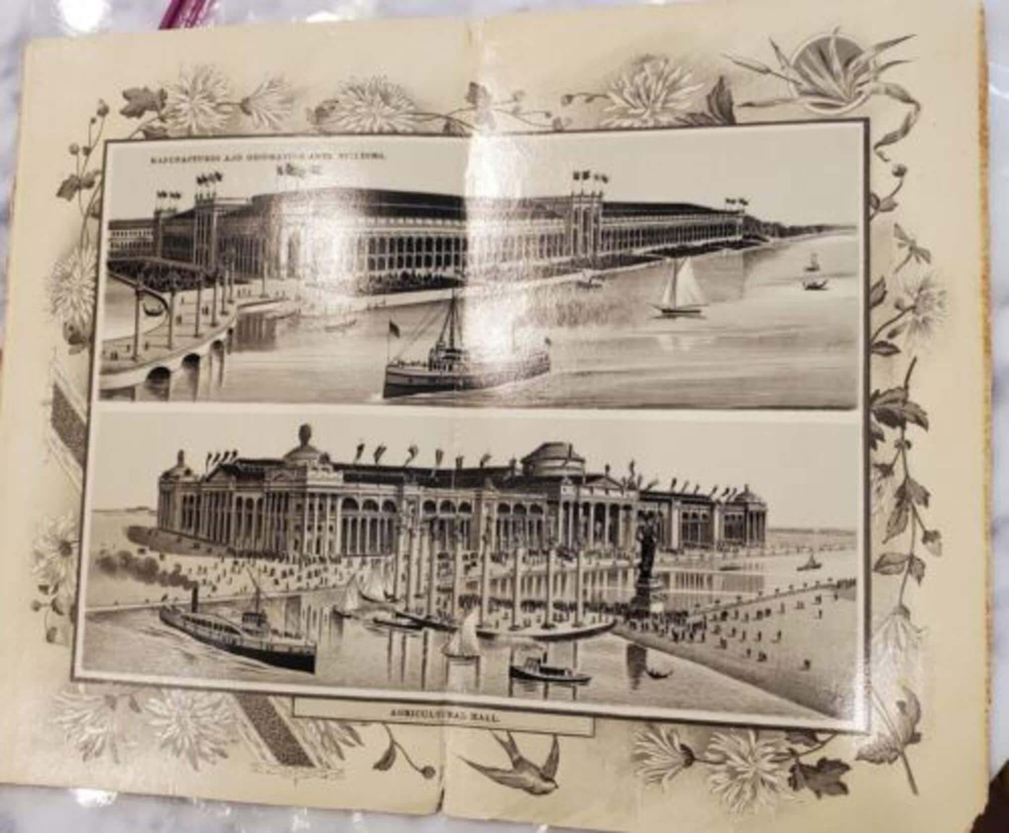 Rare 1893 Worlds Fair Columbian Exposition Picture Book in Excellent ...