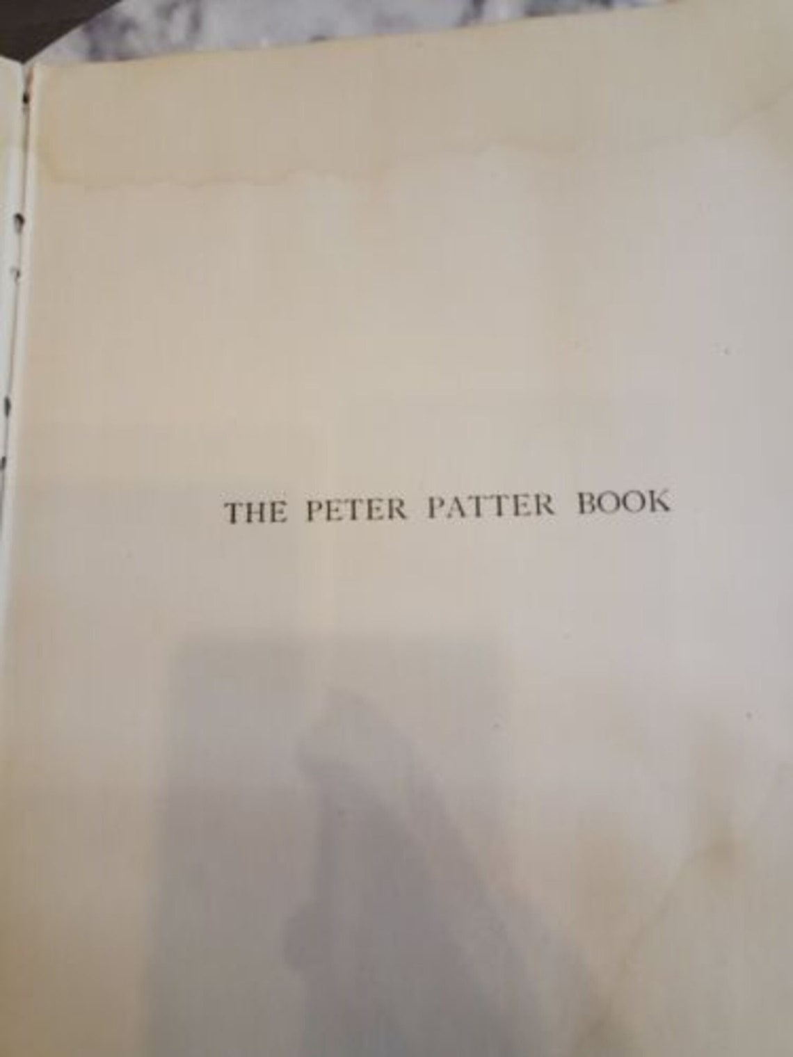 The Peter Patter Book Rimes for Children - Etsy