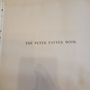 The Peter Patter Book Rimes for Children - Etsy