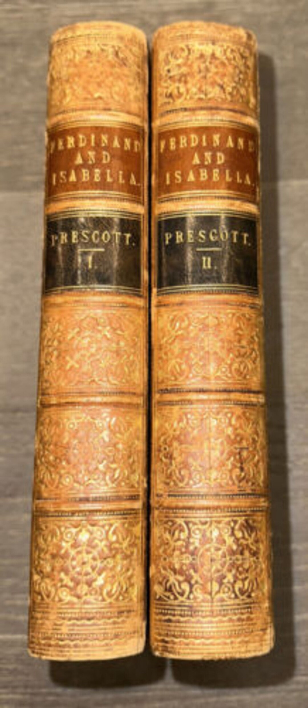 Ferdinand and Isabella, 2 Volume Set by William H. Prescott Book From 1851 - Etsy