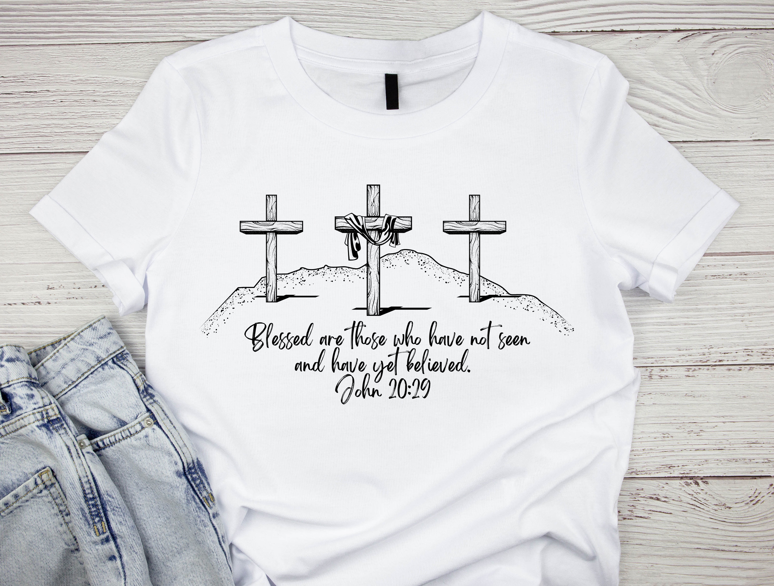 Three Crosses Blessed Are Those Who Have Not Seen and Have yet Believed ...