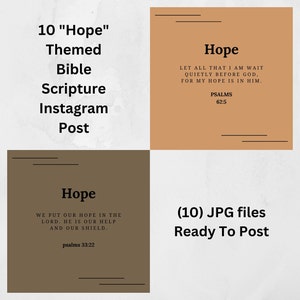 Bible Verse Social Media Post | Set of 10 Scriptures | Ready to Post ...