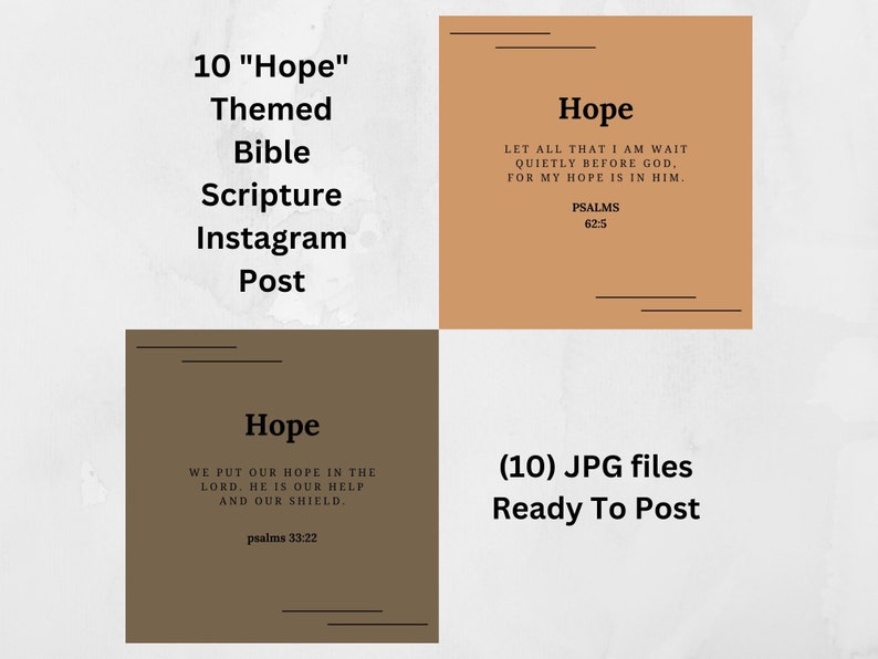 Bible Verse Social Media Post | Set of 10 Scriptures | Ready to Post ...