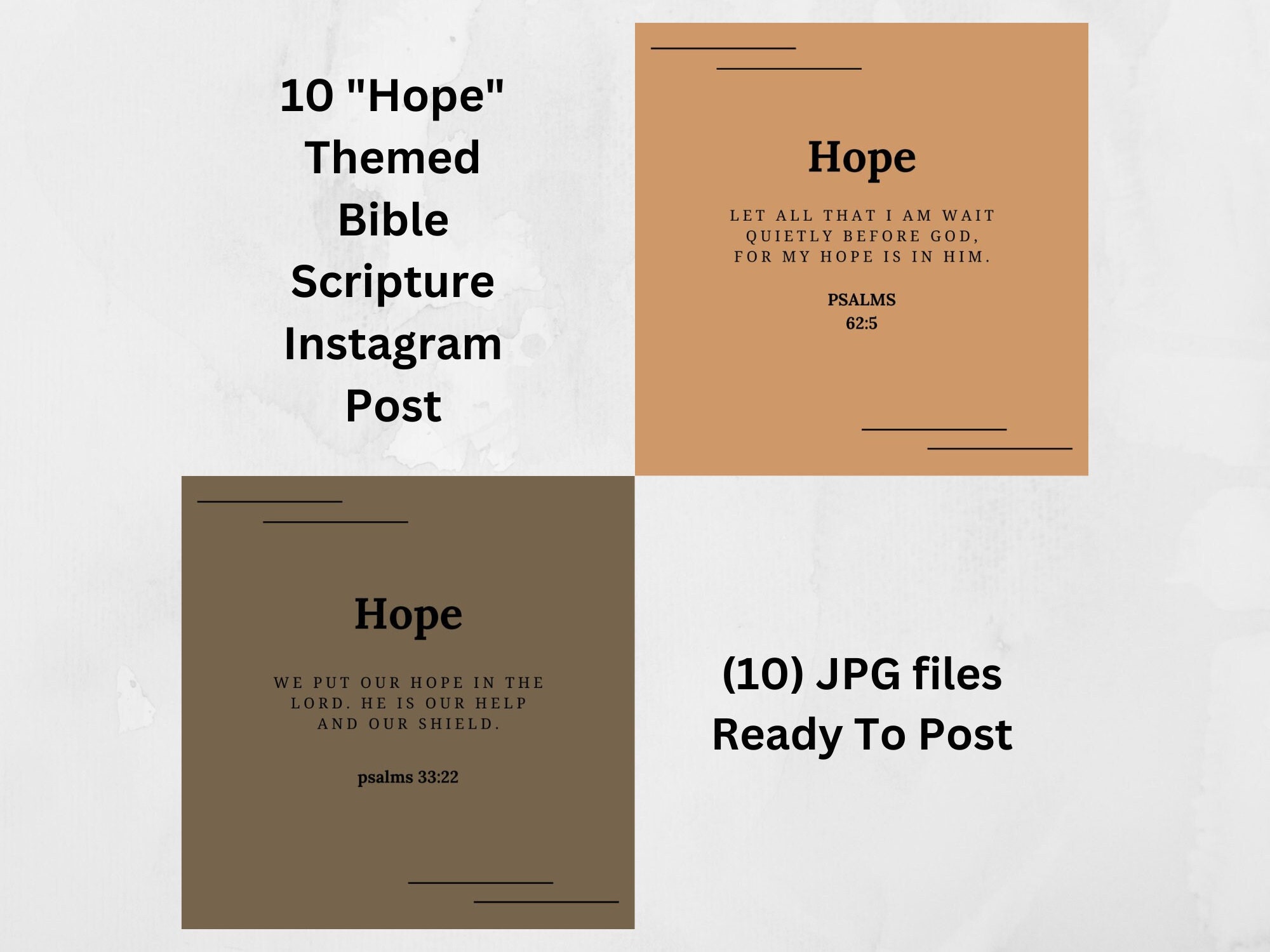 Bible Verse Social Media Post | Set of 10 Scriptures | Ready to Post ...