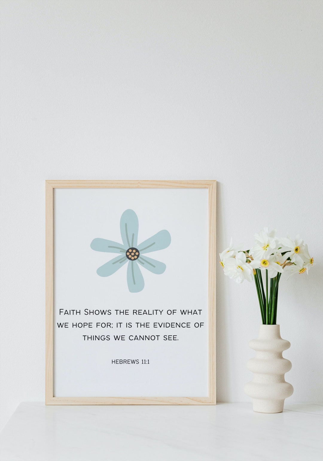 Hebrews 11:1 | Faith | Wall Art | Bible Verse | Inspiring Quote ...