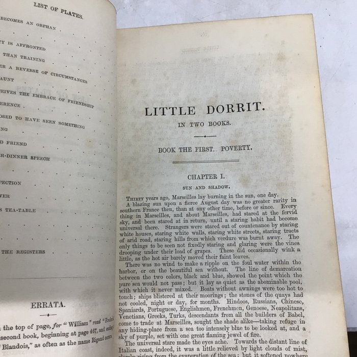 Charles Dickens Little Dorrit, First Edition With First Issue Points ...
