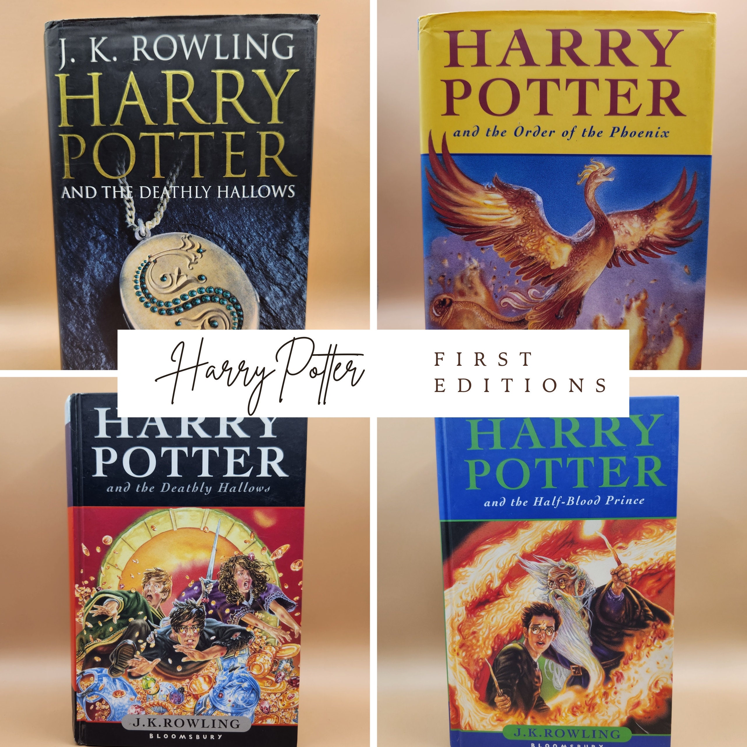 Harry Potter First Editions four Books - Etsy